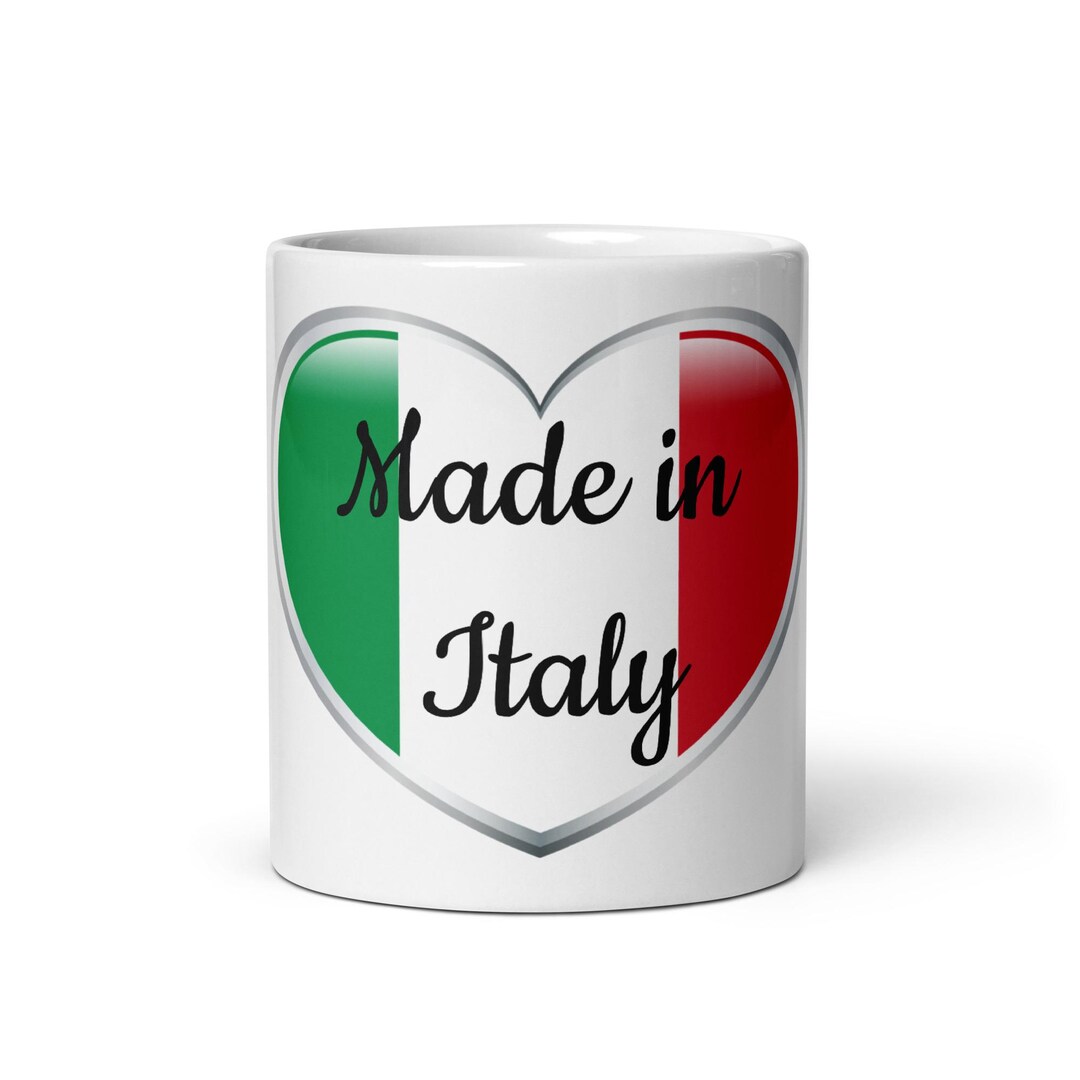 Personalized Italian Glass Mug for Coffee or Tea, Dishwasher and ...