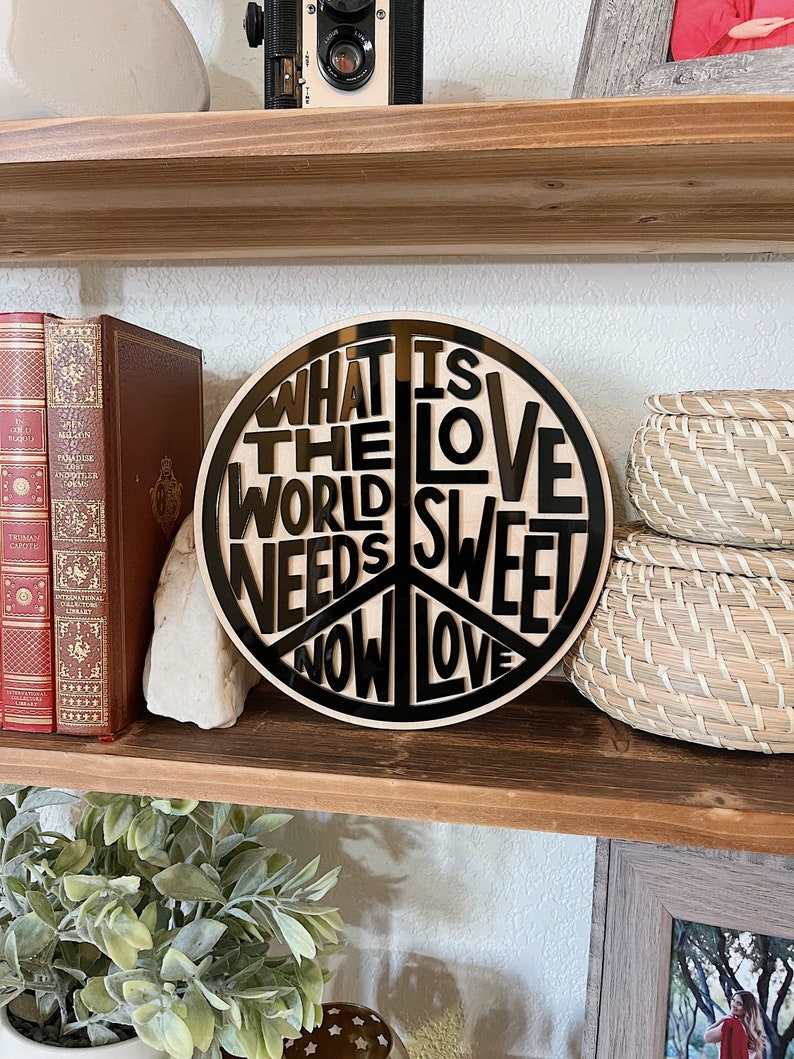 Peace & Love Sign - Etsy