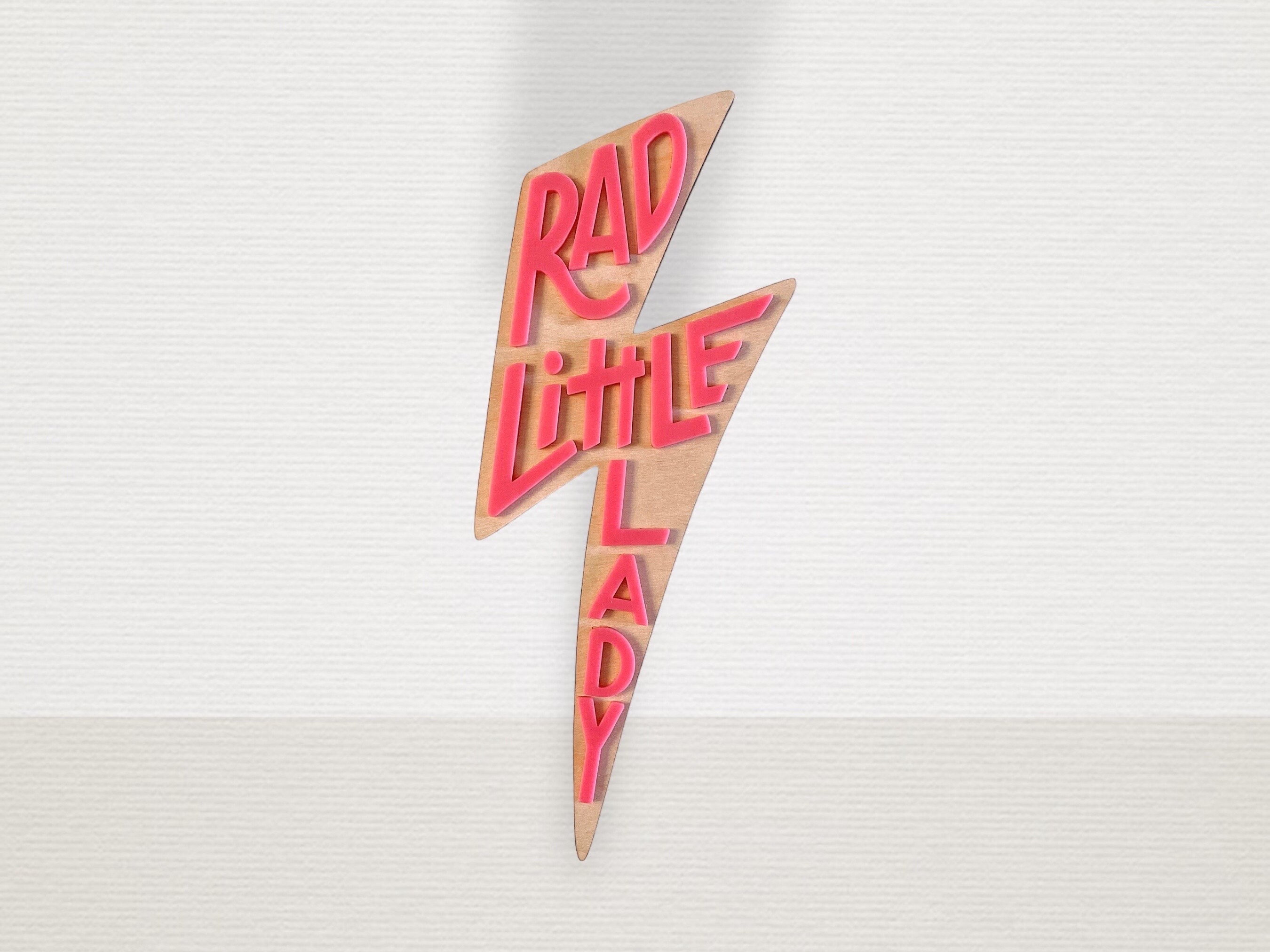 Rad Little Lady Lightning Bolt Sign - Etsy