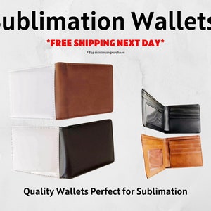 Sublimation Wallet/high Quality Durable Leather Feel / Sublimation ...