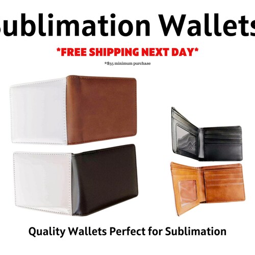 Sublimation Wallet/high Quality Durable Leather Feel / | Etsy