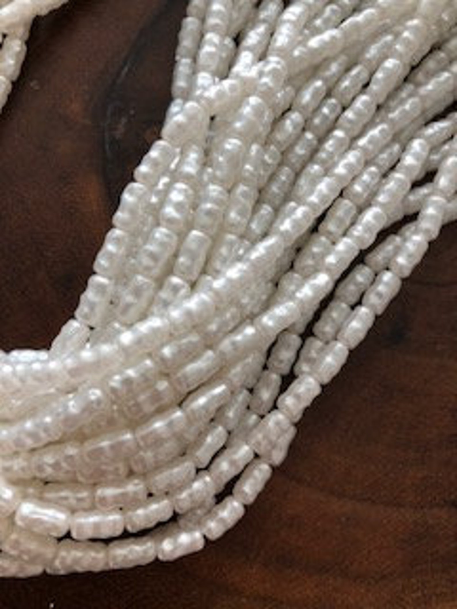 Vintage Imitation Rice Pearls (qty 12 Strands) - Etsy UK
