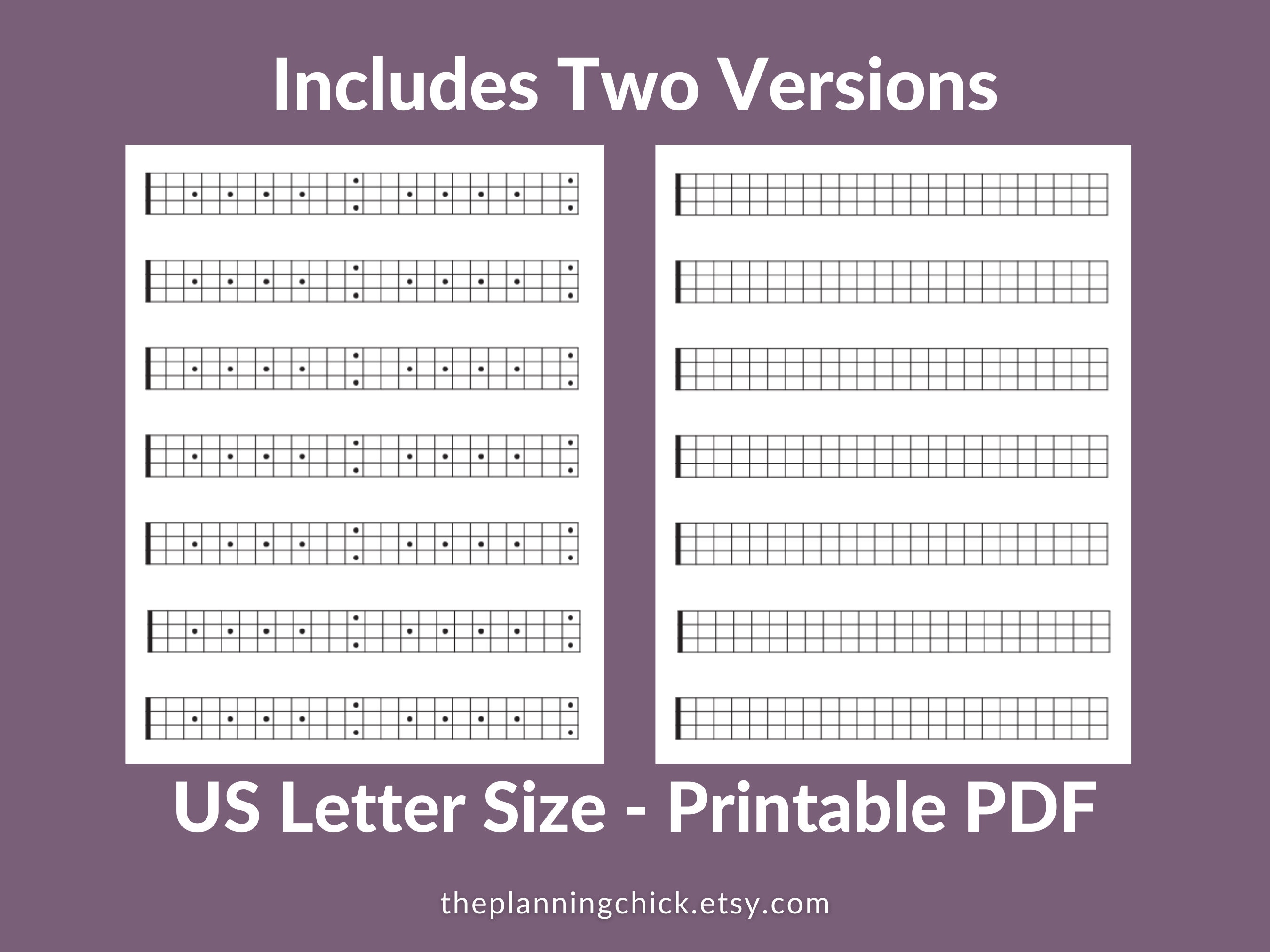 Printable Bass Guitar Fretboard Blank at Peggy Bradley blog