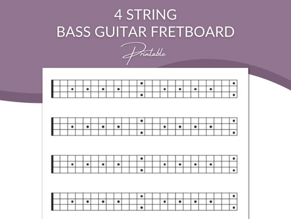 4 String Bass Guitar Notes