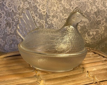 Vintage Hen on Nest Candy Dish Instant Collection, 3 Hen on Nest Lidded ...