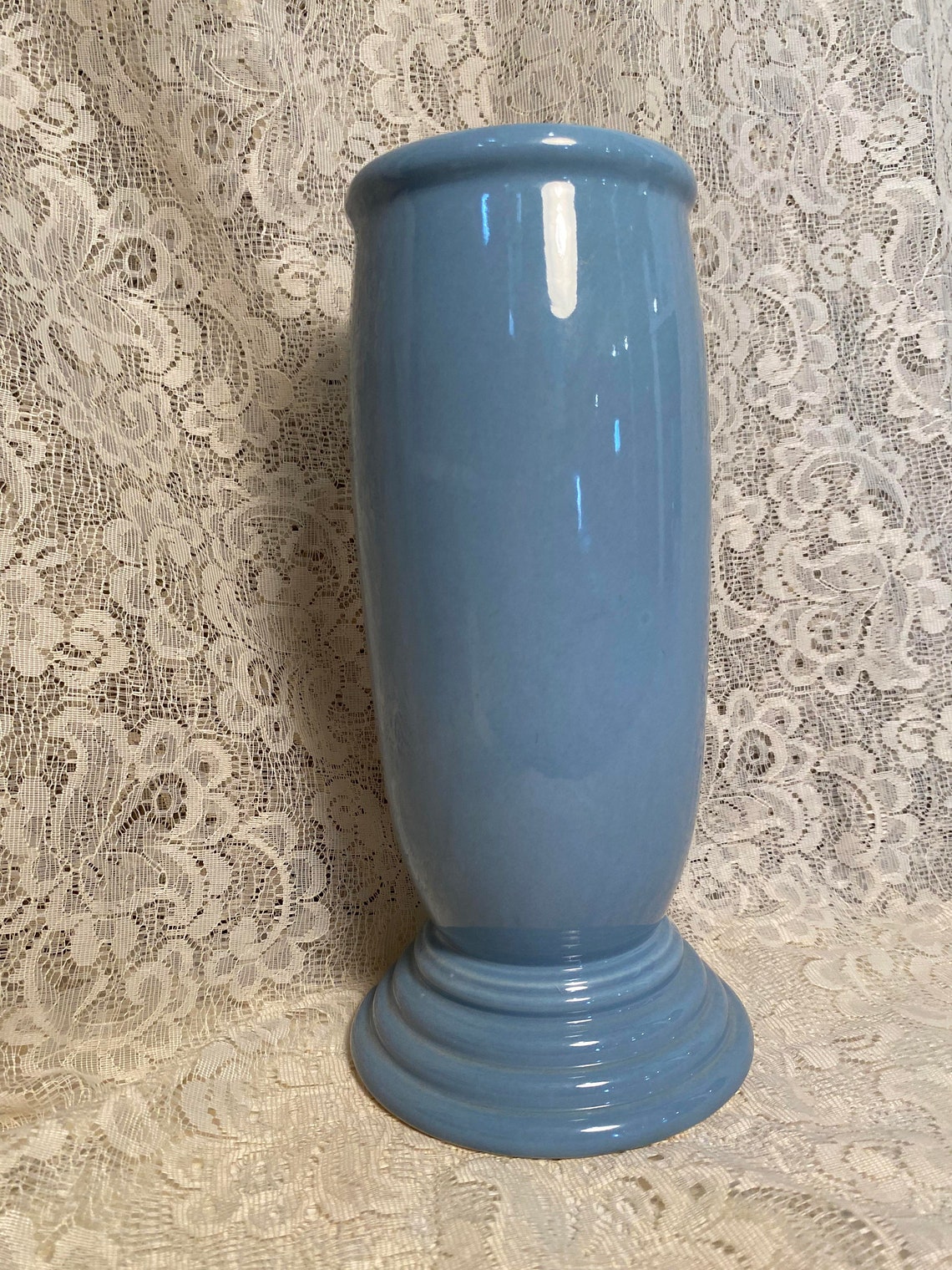 Vintage Tiffany Blue Fiestaware Vase - Etsy