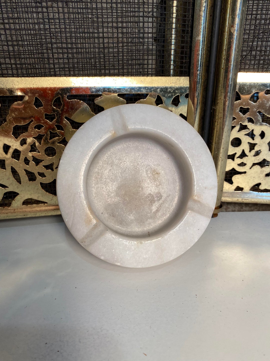 Vintage Marble Ashtray - Etsy