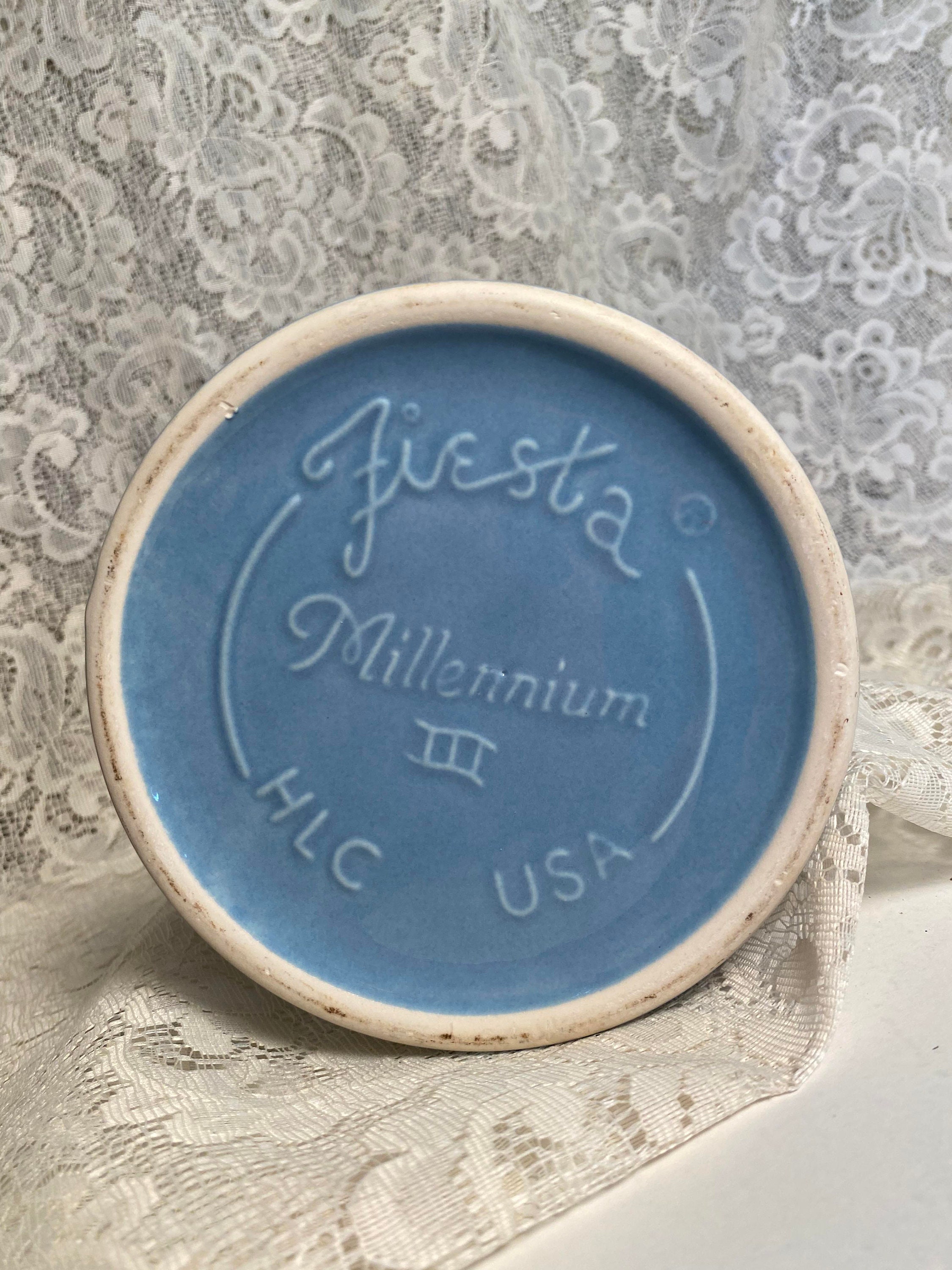 Vintage Tiffany Blue Fiestaware Vase - Etsy