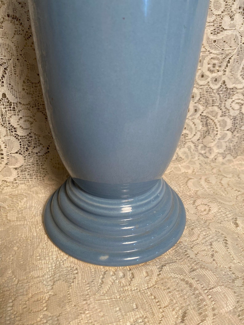 Vintage Tiffany Blue Fiestaware Vase - Etsy