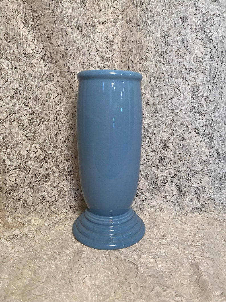 Vintage Tiffany Blue Fiestaware Vase - Etsy