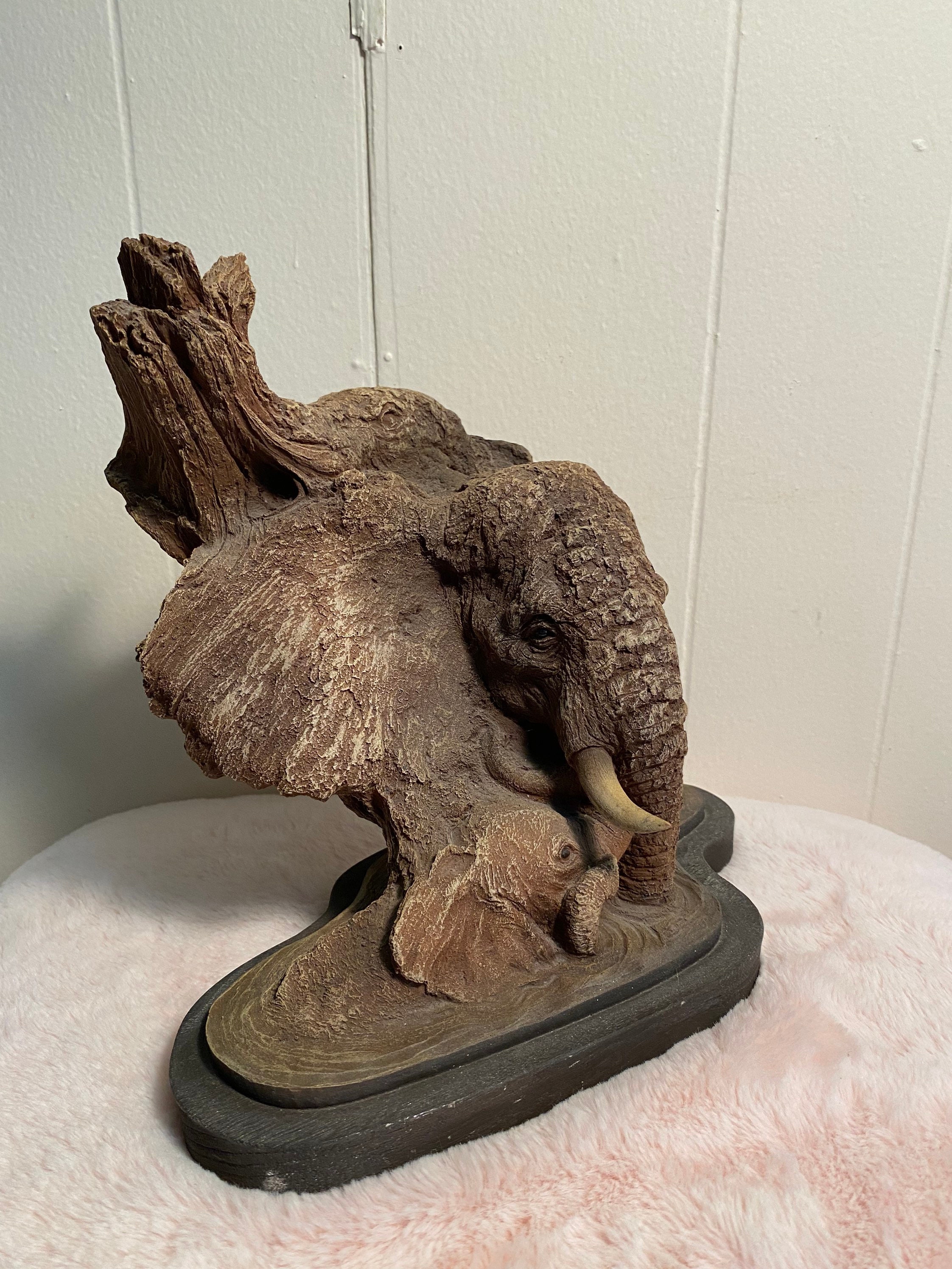 Rick Cain Family Tree Elephant Sculpture - Etsy