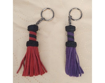 Mini Flogger Leather Keychain Key Chain - Etsy
