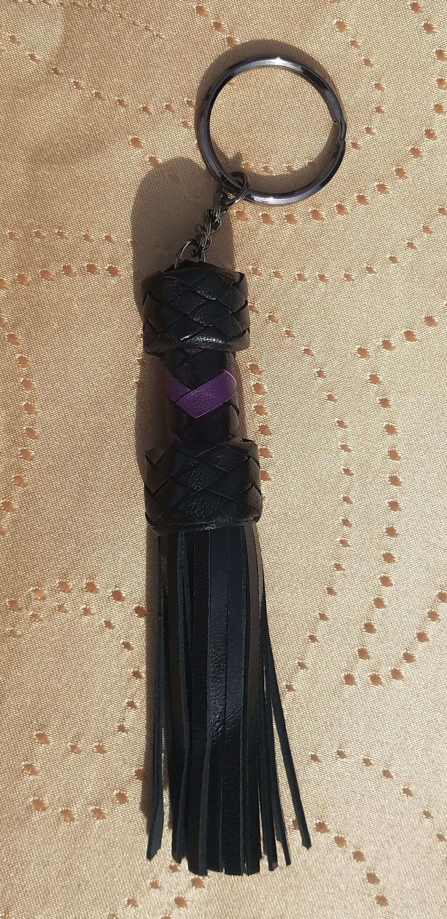 Mini Flogger Leather Keychain Key Chain - Etsy