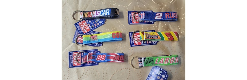 Vintage Nascar Keychain Key Loop Key Chain Gordon Jarrett Labonte Rusty ...