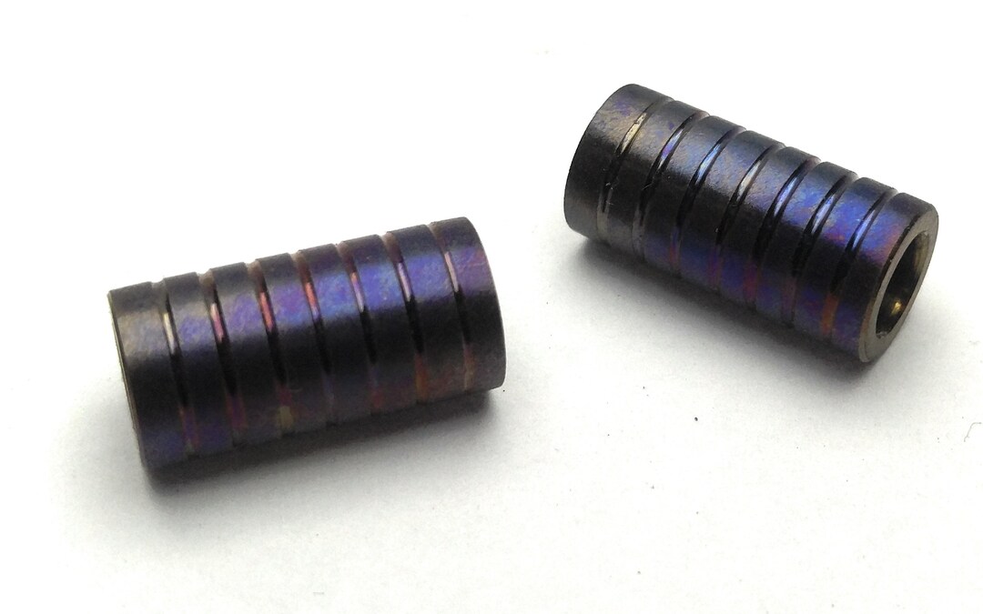 Titanium Beads Paracord Lanyard Beard Bead Ø8x16mm Grade5 Titanium ...