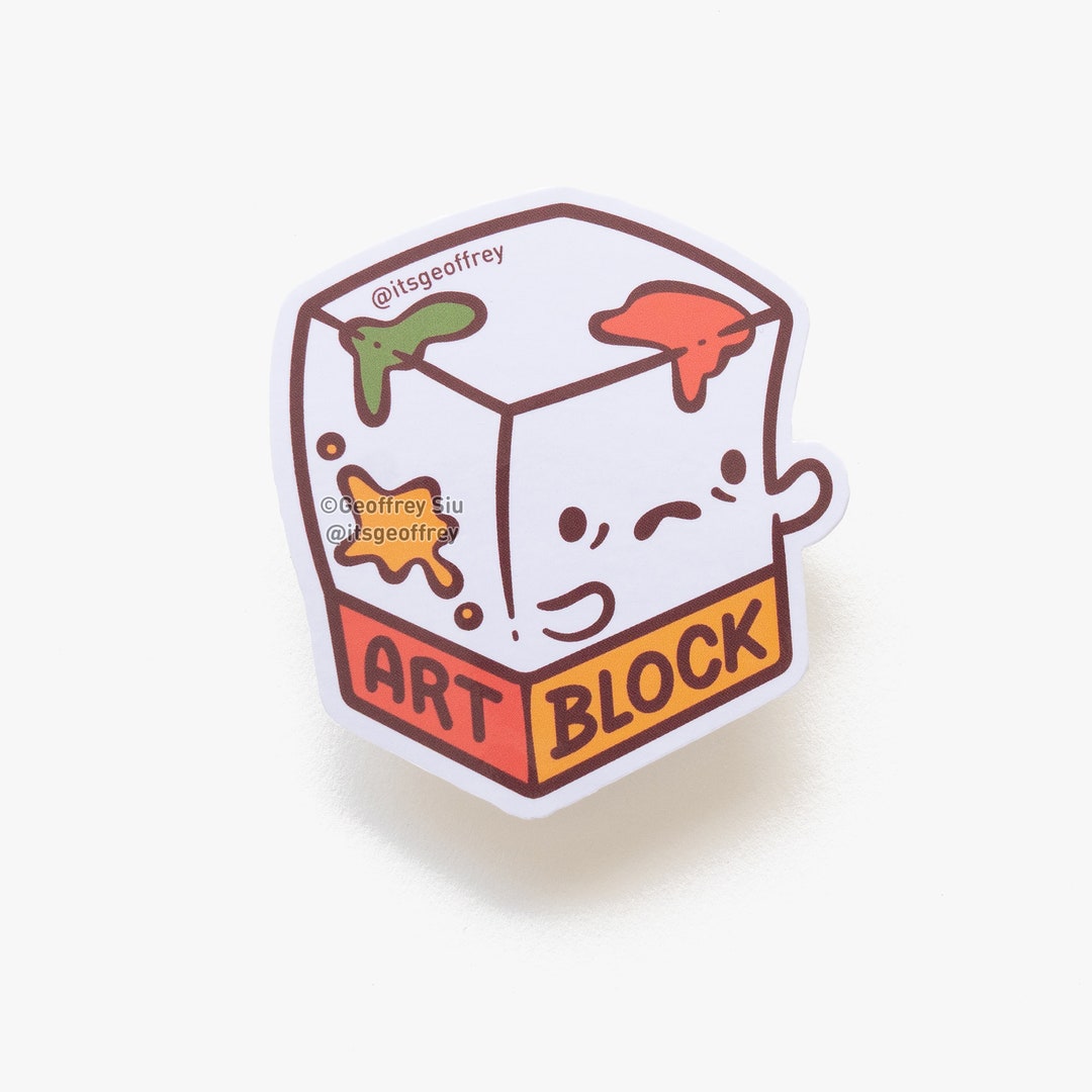 Art Block Vinyl Sticker 2.5 - Etsy