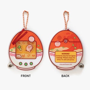 Ramen Virtual Pet Fillable Shaker Keychain - Etsy
