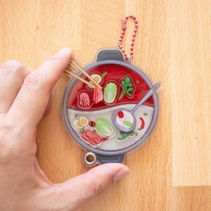 Hot Pot Fillable Shaker Keychain (3.625") - Etsy