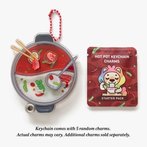 Hot Pot Fillable Shaker Keychain (3.625") - Etsy