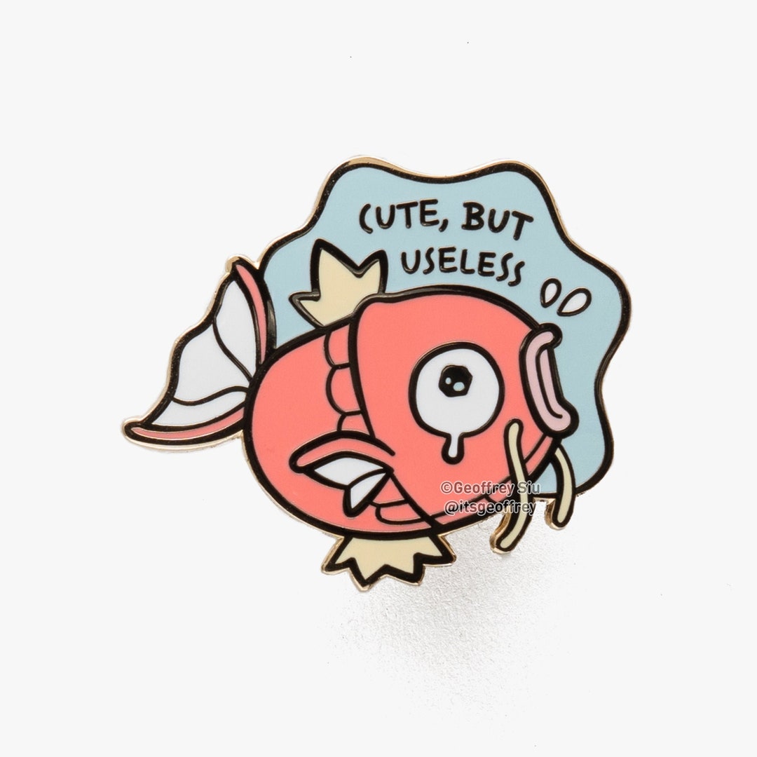 Cute, but Useless Fish Hard Enamel Pin - Etsy