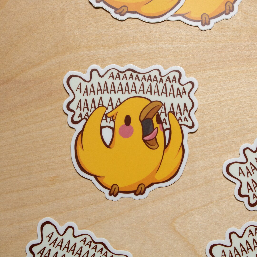 Screaming Bird Sticker - Etsy