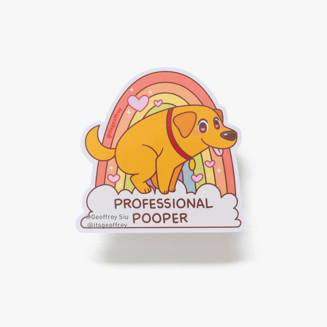 Professional Pooper Sticker - Etsy