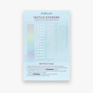Tactile Stickers (for Clicky Keychains) - Etsy