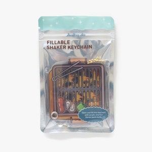 BBQ Grill Fillable Shaker Keychain (3.375") - Etsy