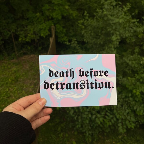 Death Before Detransition - Etsy