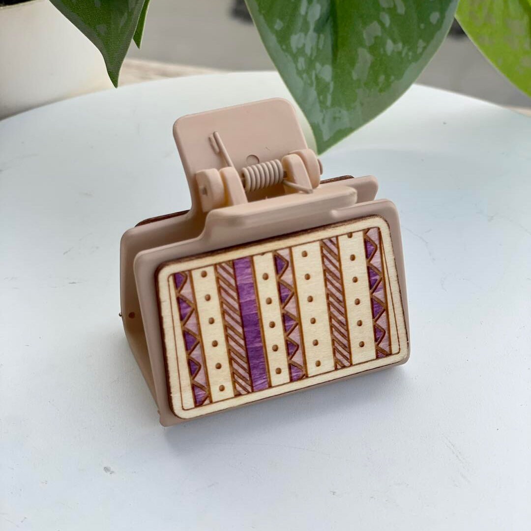 Aztec Mud Cloth Patterned Hair Claw Clip - Etsy