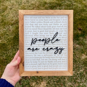 Song Lyrics Frame, Wood 3D Sign, Custom Song Wall Art, Laser Engraved ...