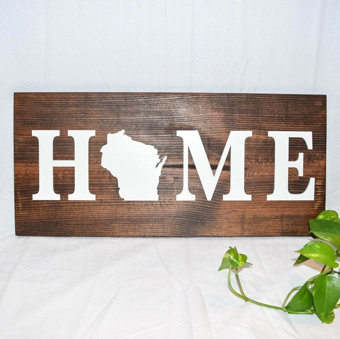 Wisconsin Home Sign