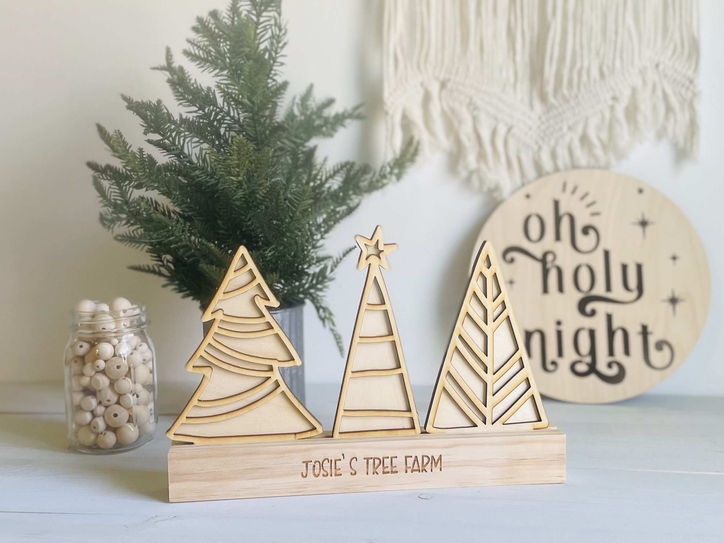 Tree Farm Buildable Craft DIY Kit Christmas Craft Holiday | Etsy