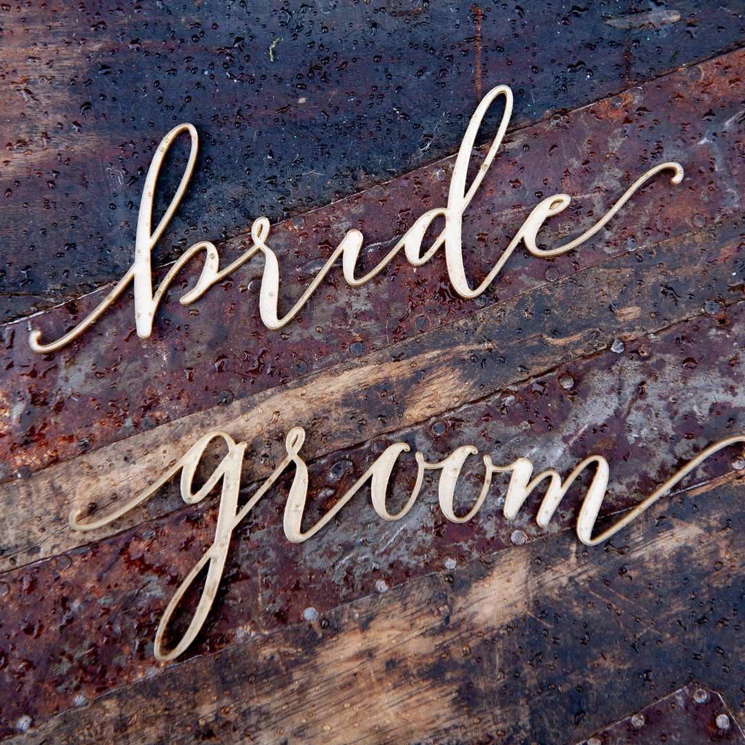 Custom Wooden Bride & Groom Cutout | Rustic Wedding, Boho Wedding ...