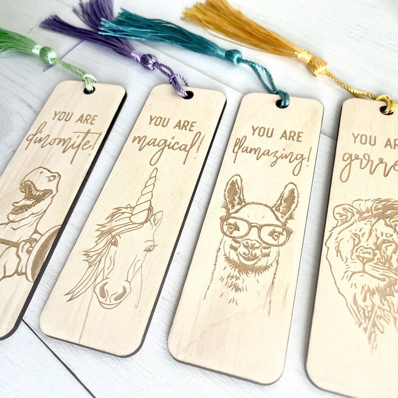 Wood Bookmark - Etsy