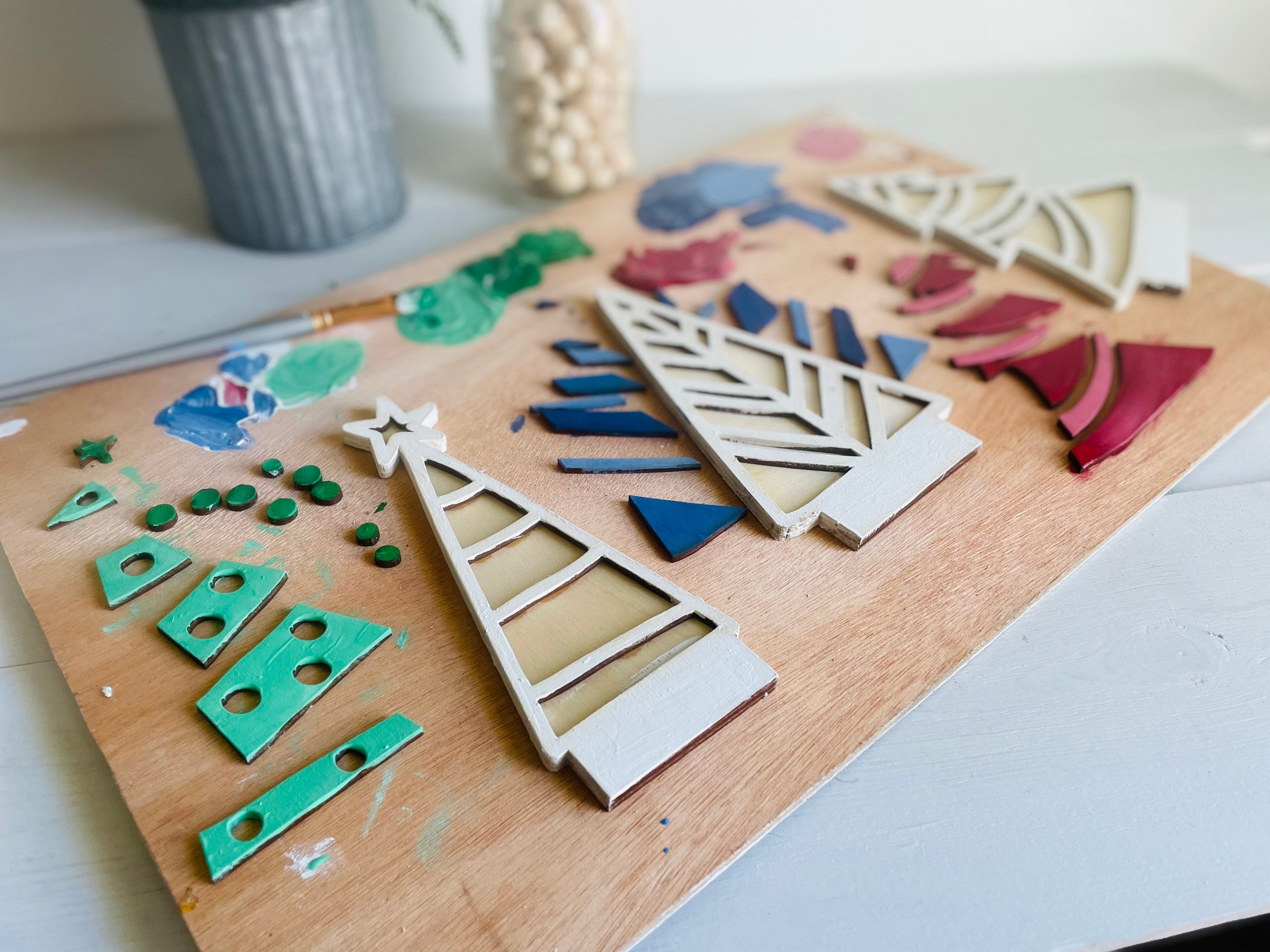 Tree Farm Buildable Craft DIY Kit Christmas Craft Holiday | Etsy