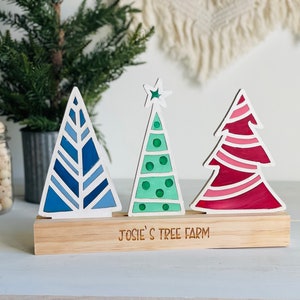 Tree Farm Buildable Craft, DIY Kit, Christmas Craft, Holiday Decor ...