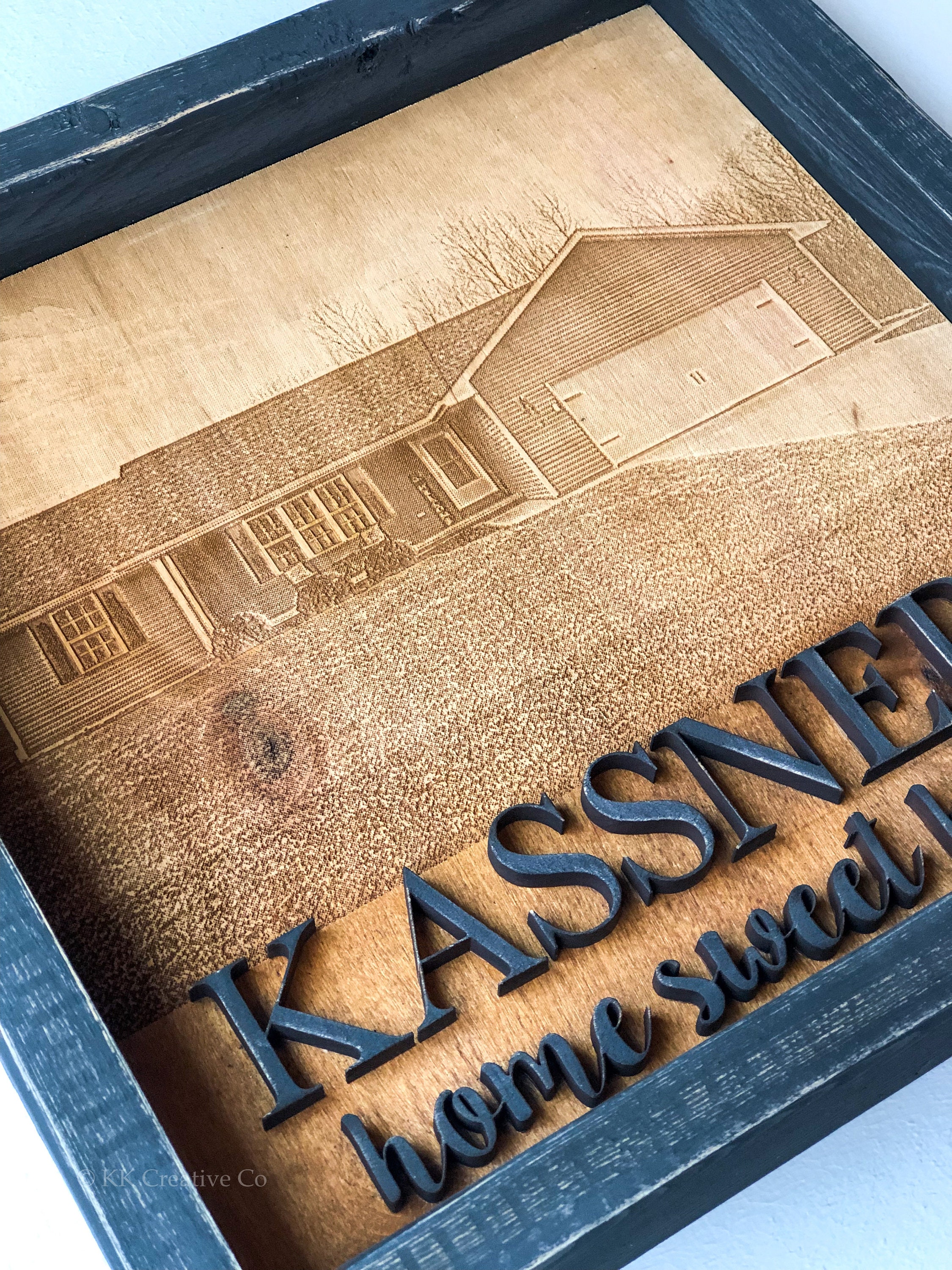 Engraved Home Sign Engraved Photo on Wood Custom Wood Photo - Etsy