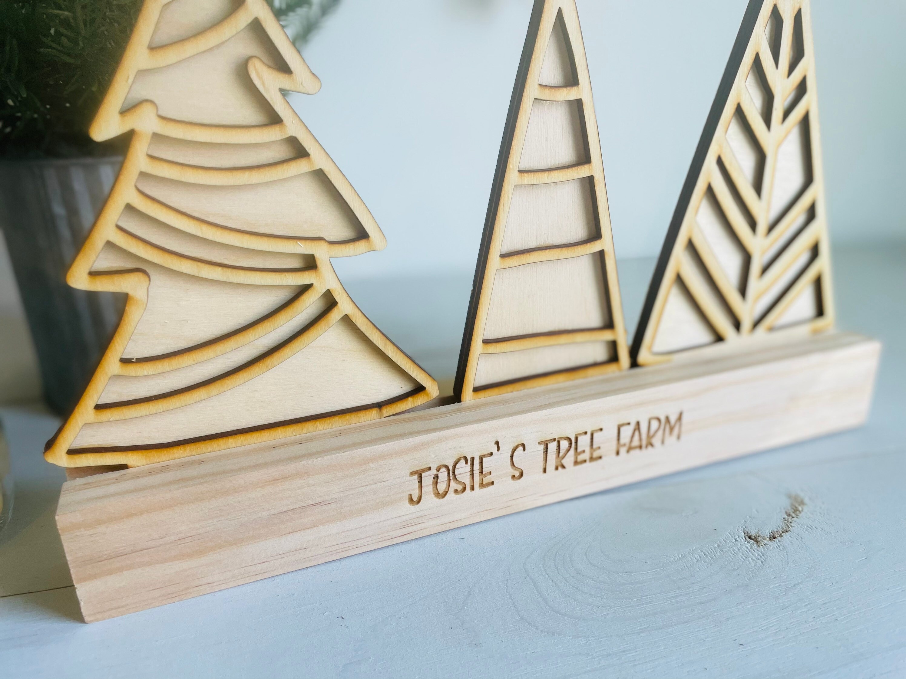 Tree Farm Buildable Craft DIY Kit Christmas Craft Holiday | Etsy