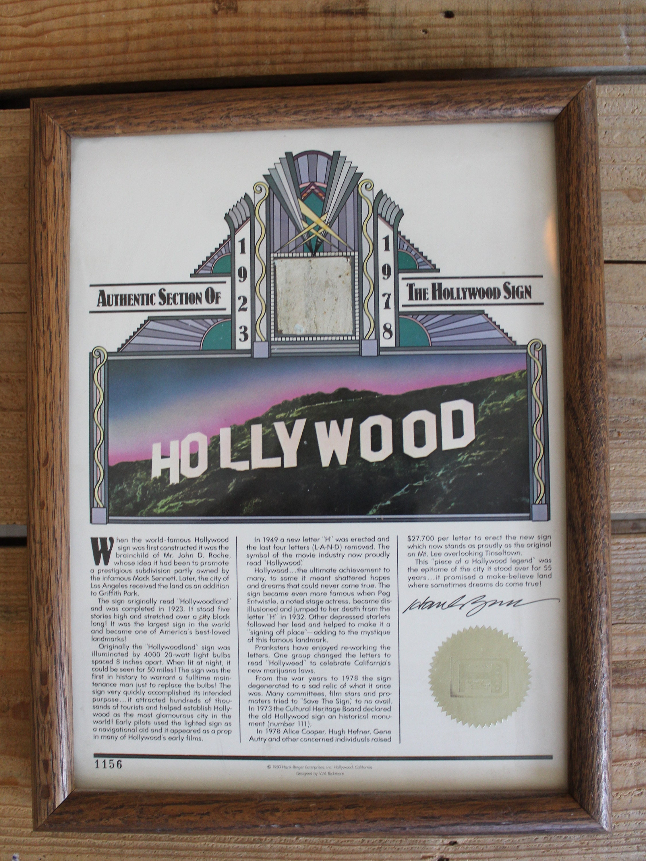 Original Hollywood Sign