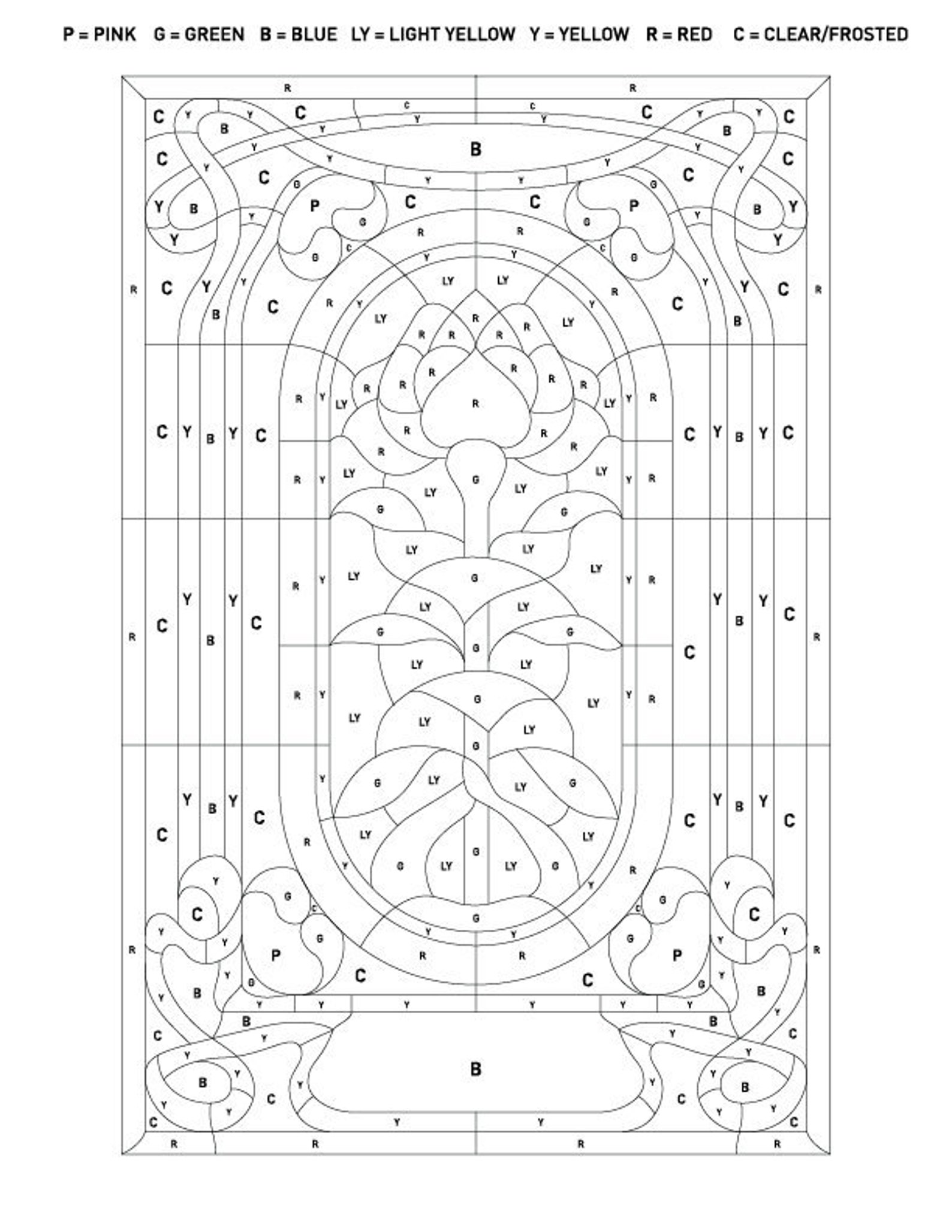 Stranger Things 4 Stained Glass Rose Pattern for Stained Glass - Etsy