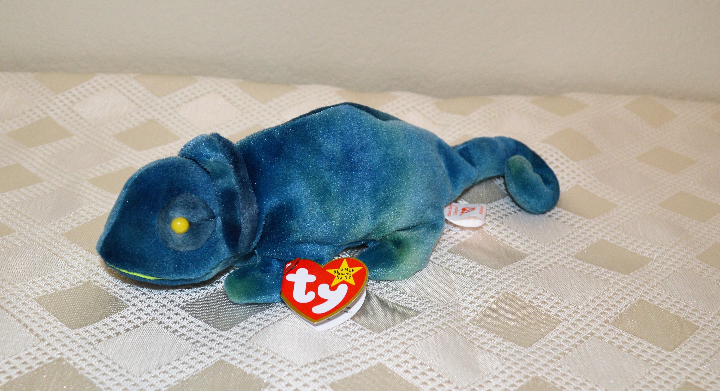 Rainbow Ty Beanie Baby Chameleon P.V.C. Pellets NEW w/ Tags | Etsy