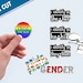 LGBTQ, Pronoun Printable Stickers, Gender Print and Cut PNG Labels - Etsy
