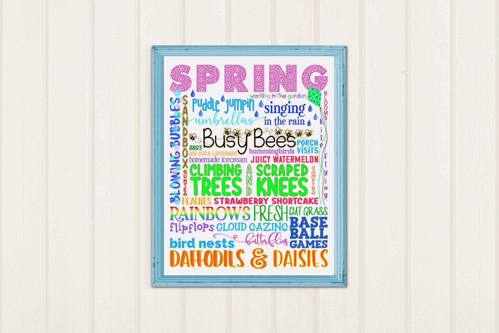 Spring Subway Art Digital Download for Sublimation and Printing, Spring ...