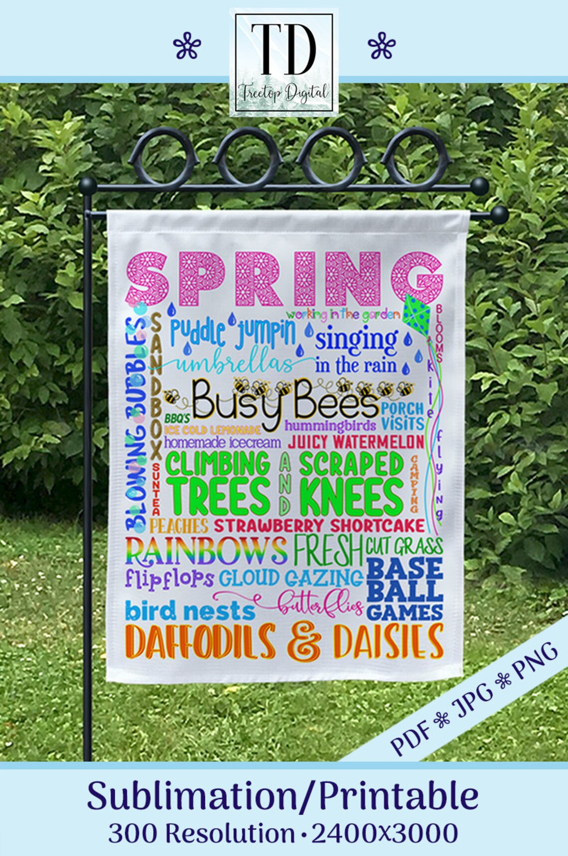 Spring Subway Art Digital Download for Sublimation and Printing, Spring ...