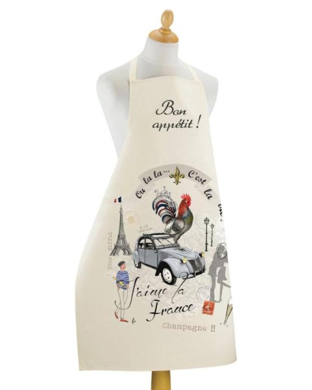 France Panorama Large Kitchen Apron-french Apron-made in France Apron ...