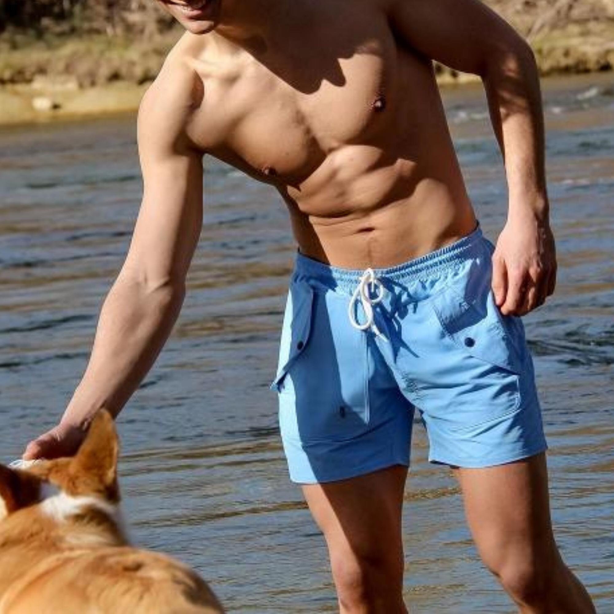 Revolutionary Swimsuit for Men-waterproof Pocket Swimsuit for Men ...