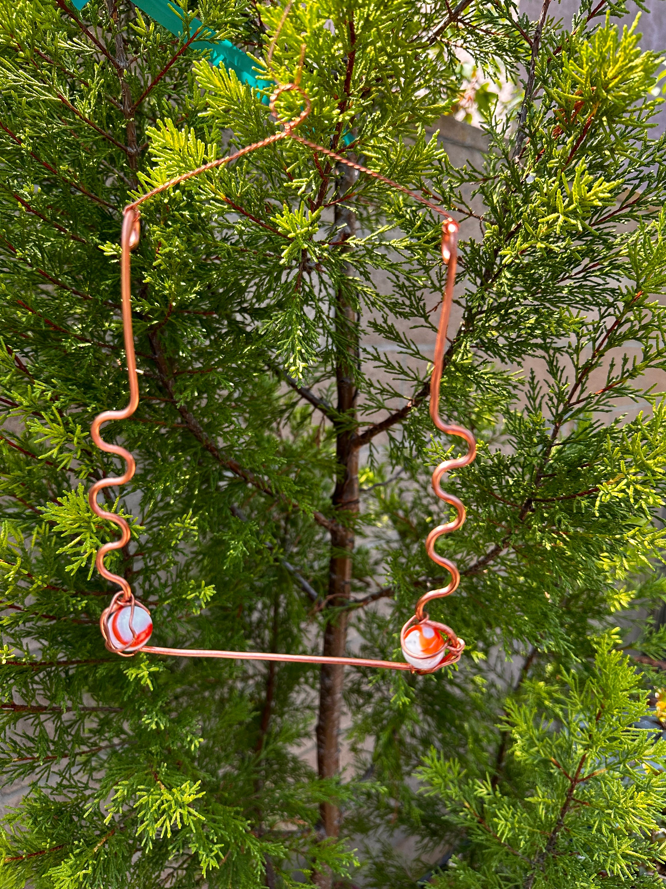 Hummingbird Swing Copper Perch Garden Decor - Etsy