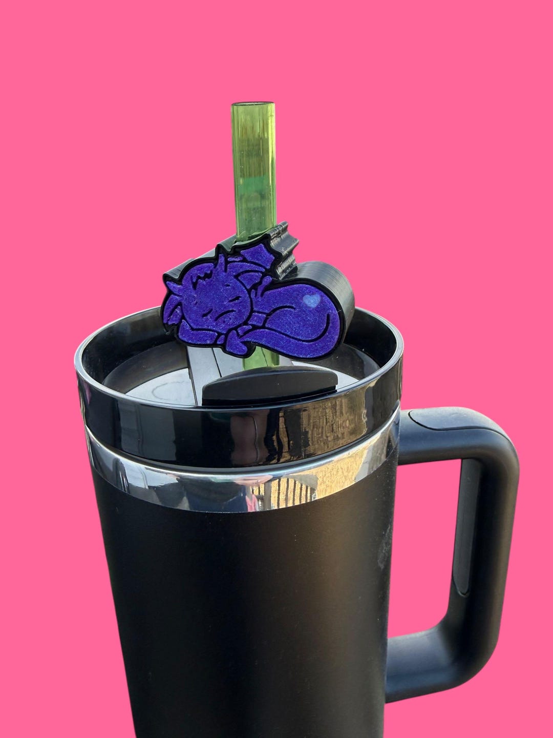 Sleepy Demon Straw Topper | Geeky Pop Culture Straw Accessories | Cup ...