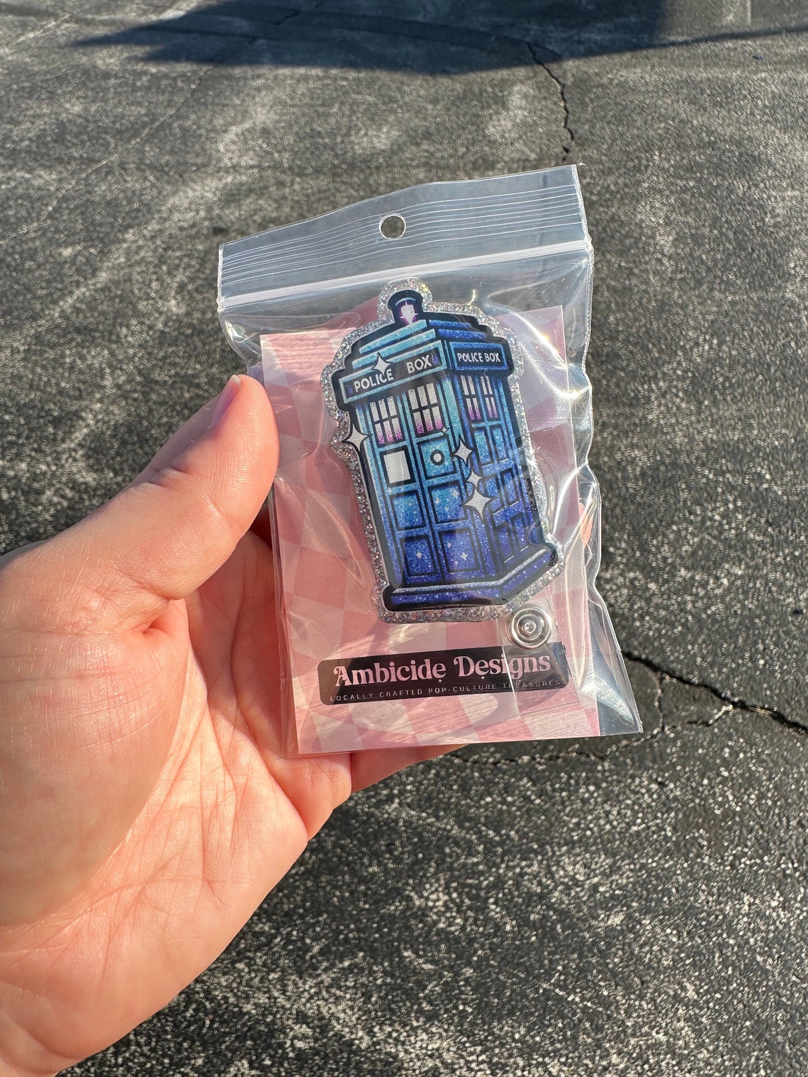 Mad Man in a Blue Box Badge Reel | Nerdy and Geeky Badge Reels for ...